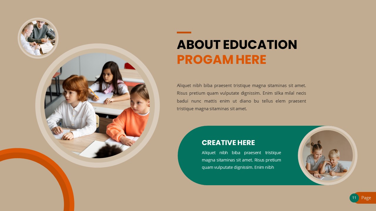 Vintage Creative Education PowerPoint Template, Presentation Templates
