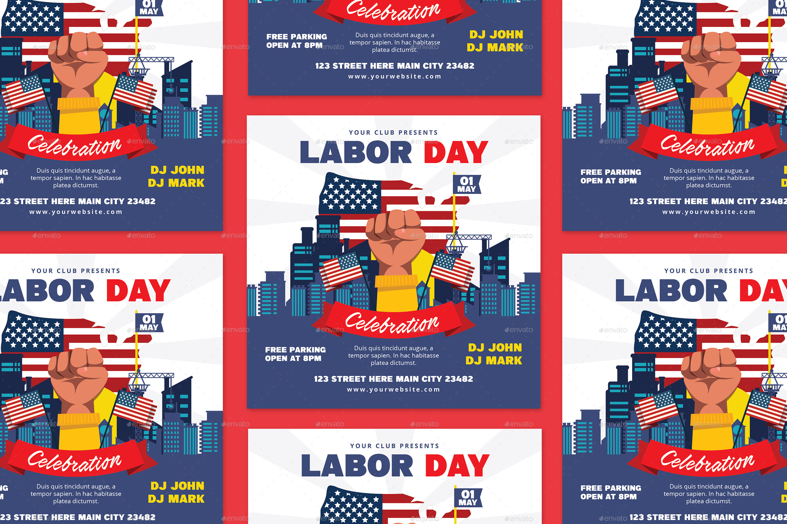Labor Day Flyer, Print Templates | GraphicRiver