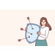 Disgruntled Woman with Shield Defends Herself, Vectors | GraphicRiver