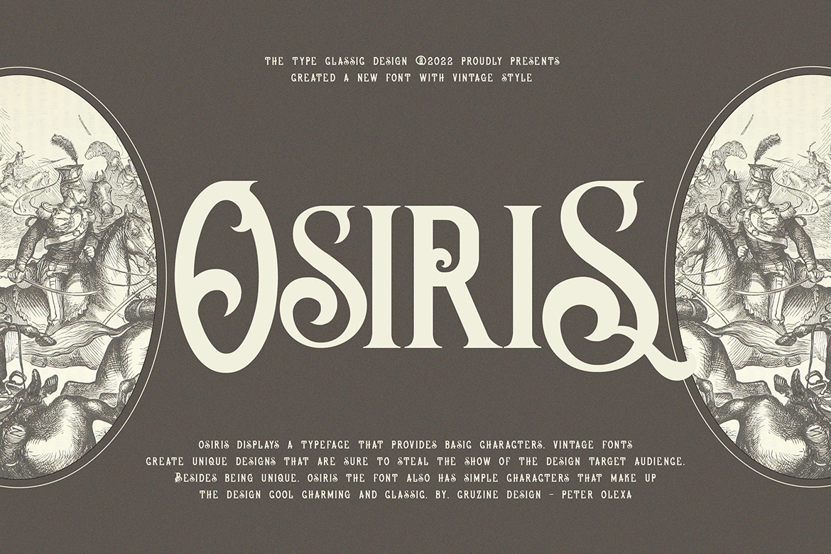 Osiris Vintage Font, Fonts | GraphicRiver