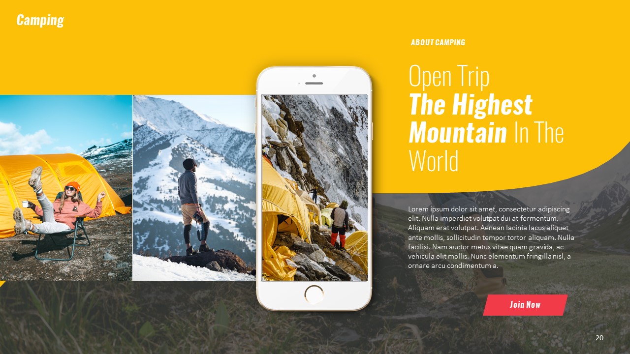 Camping PowerPoint Templates, Presentation Templates | GraphicRiver