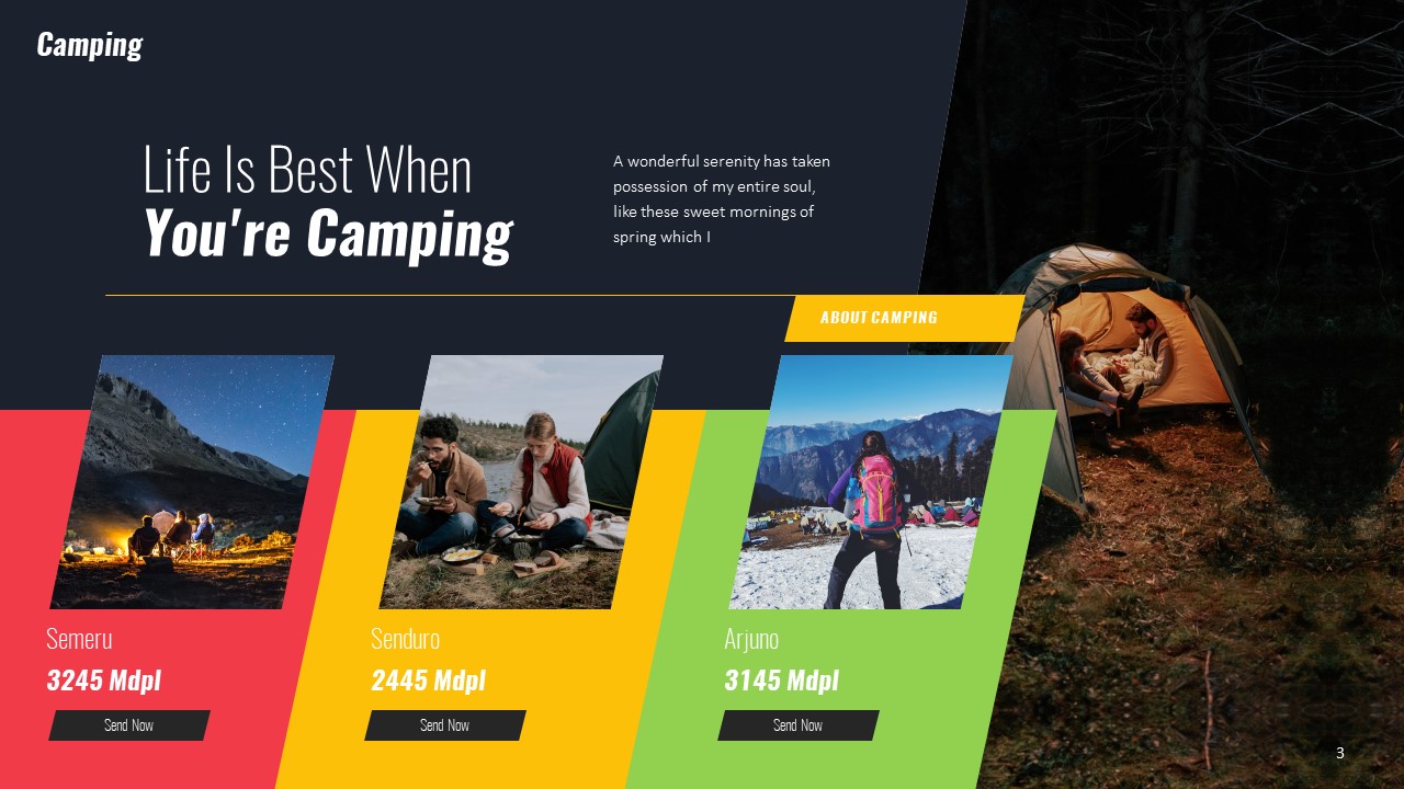 Camping PowerPoint Templates, Presentation Templates | GraphicRiver