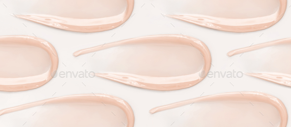 cosmetic smear of balm mask gel on light background Stock Photo by ...