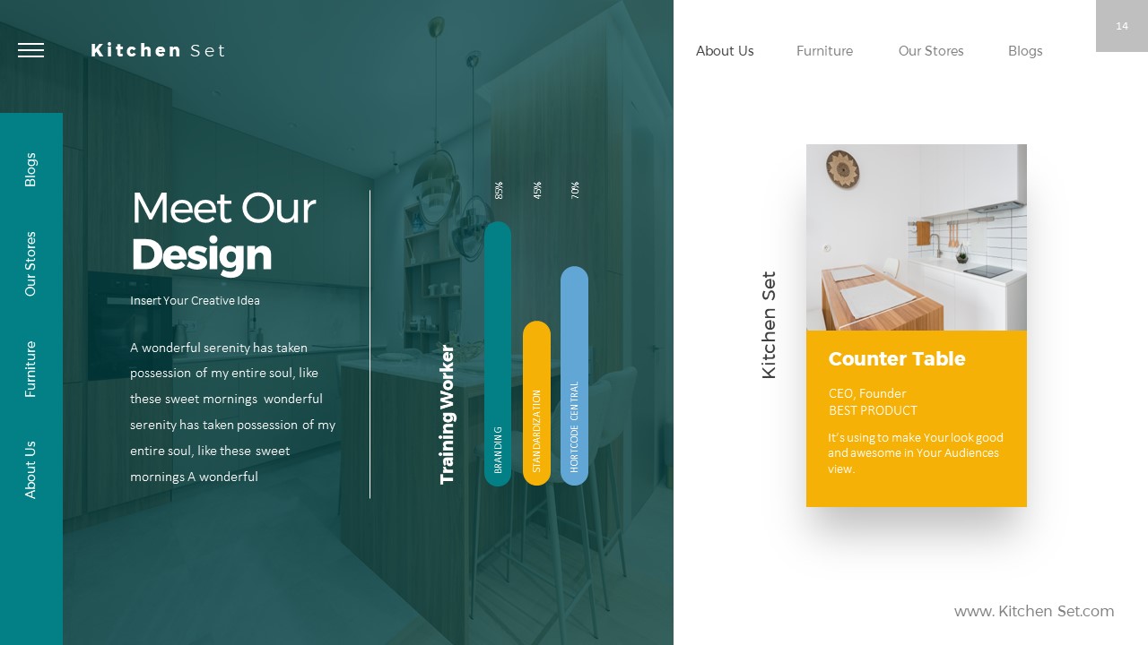 Kitchen Set PowerPoint Templates, Presentation Templates | GraphicRiver