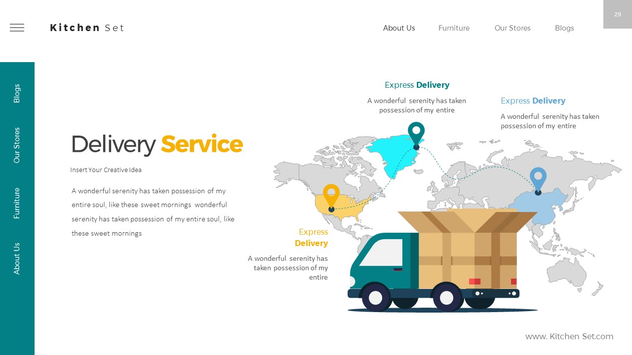 Kitchen Set PowerPoint Templates, Presentation Templates | GraphicRiver