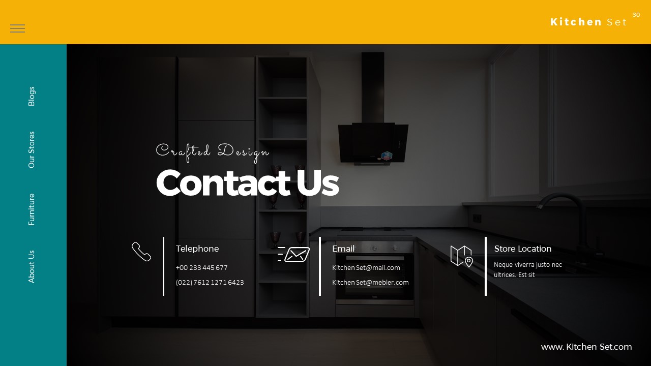 Kitchen Set PowerPoint Templates, Presentation Templates | GraphicRiver