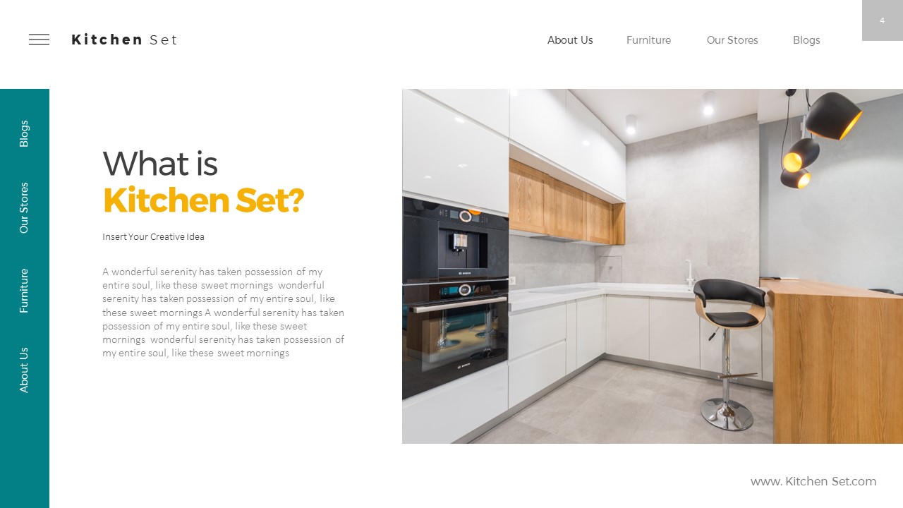Kitchen Set PowerPoint Templates, Presentation Templates | GraphicRiver