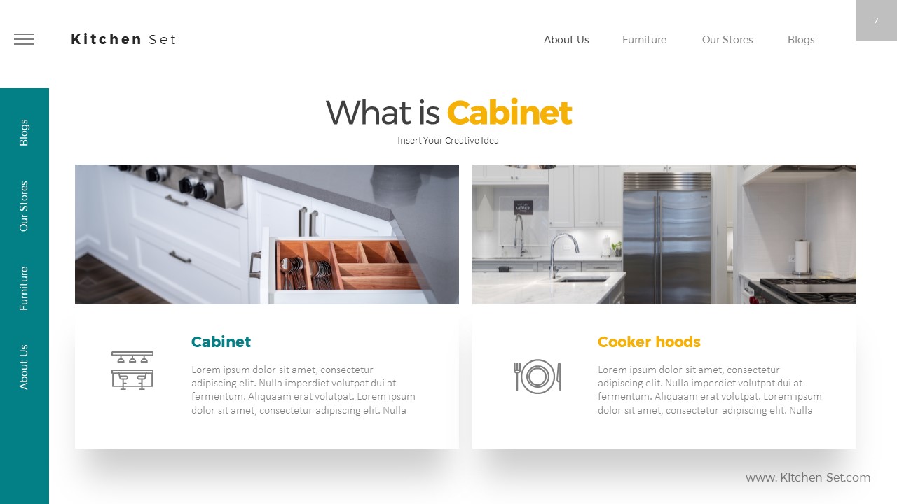 Kitchen Set PowerPoint Templates, Presentation Templates | GraphicRiver