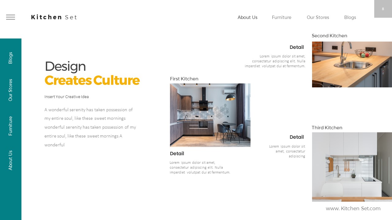 Kitchen Set PowerPoint Templates, Presentation Templates | GraphicRiver