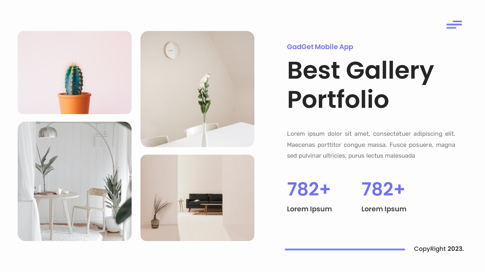 Gadget - Mobile App & SAAS Powerpoint Template, Presentation Templates