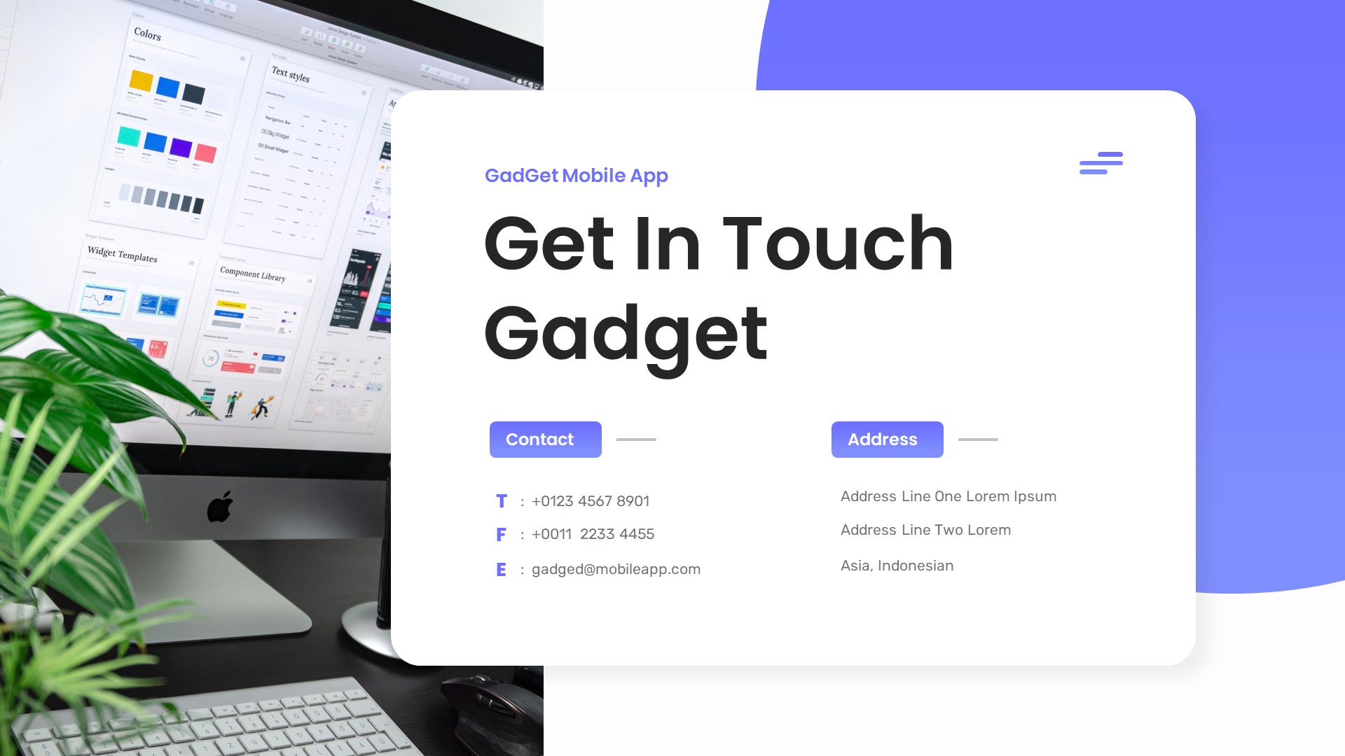 Gadget - Mobile App & SAAS Powerpoint Template, Presentation Templates