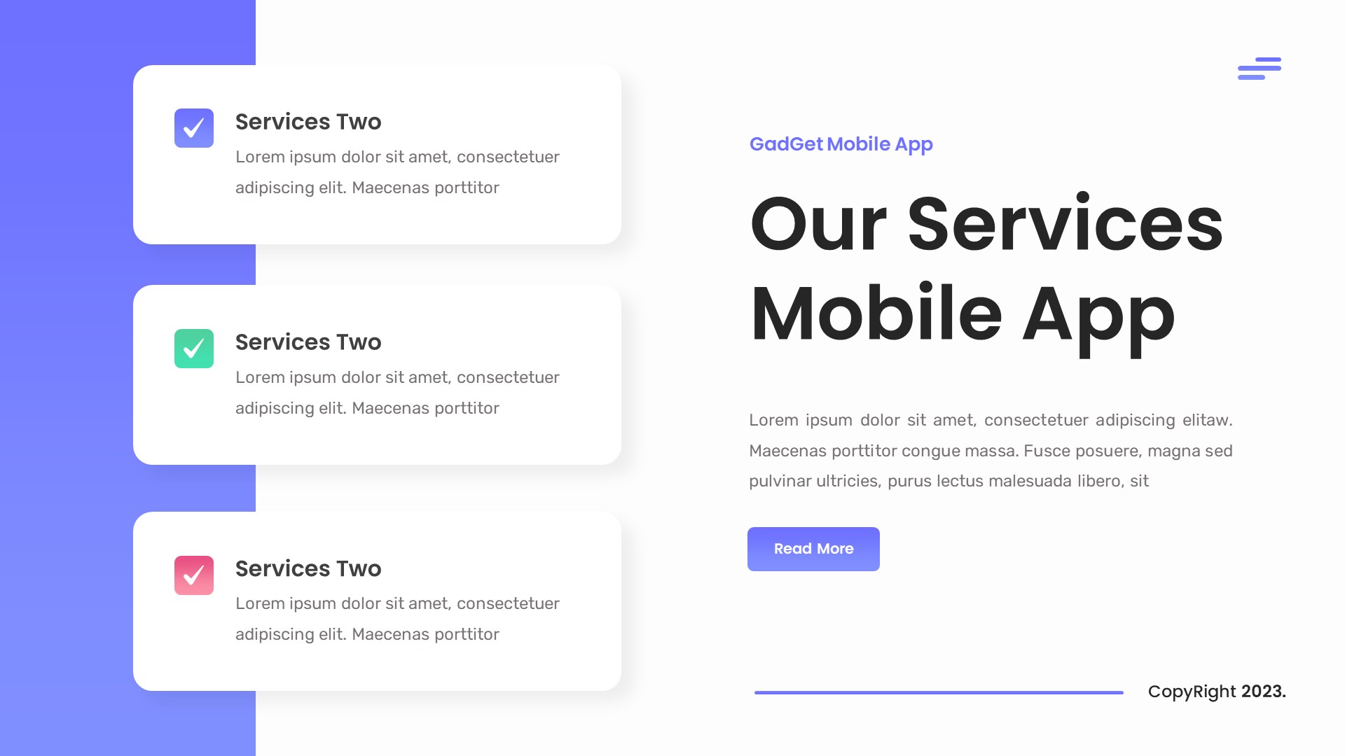 Gadget - Mobile App & SAAS Google Slides Template, Presentation Templates