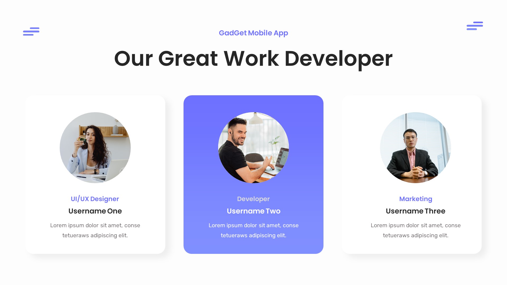 Gadget - Mobile App & SAAS Google Slides Template, Presentation Templates