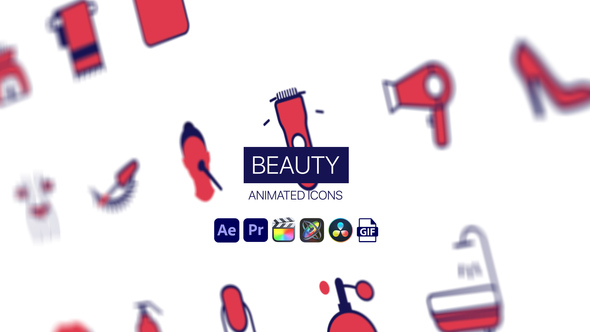 Beauty Animated Icons, After Effects Project Files | VideoHive