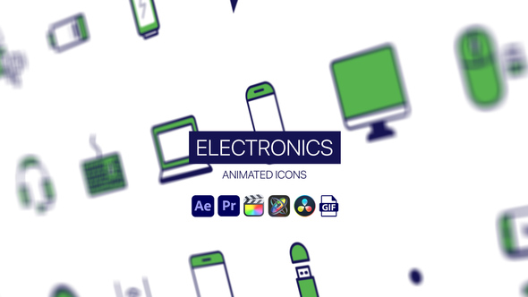 Electronics Animated Icons, After Effects Project Files | VideoHive