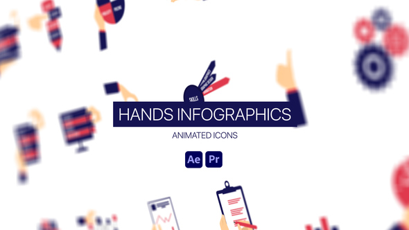 Hands Infographics Animated Icons, After Effects Project Files | VideoHive