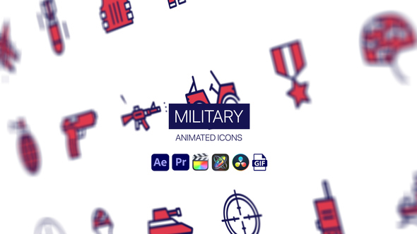 Military Animated Icons, After Effects Project Files | VideoHive