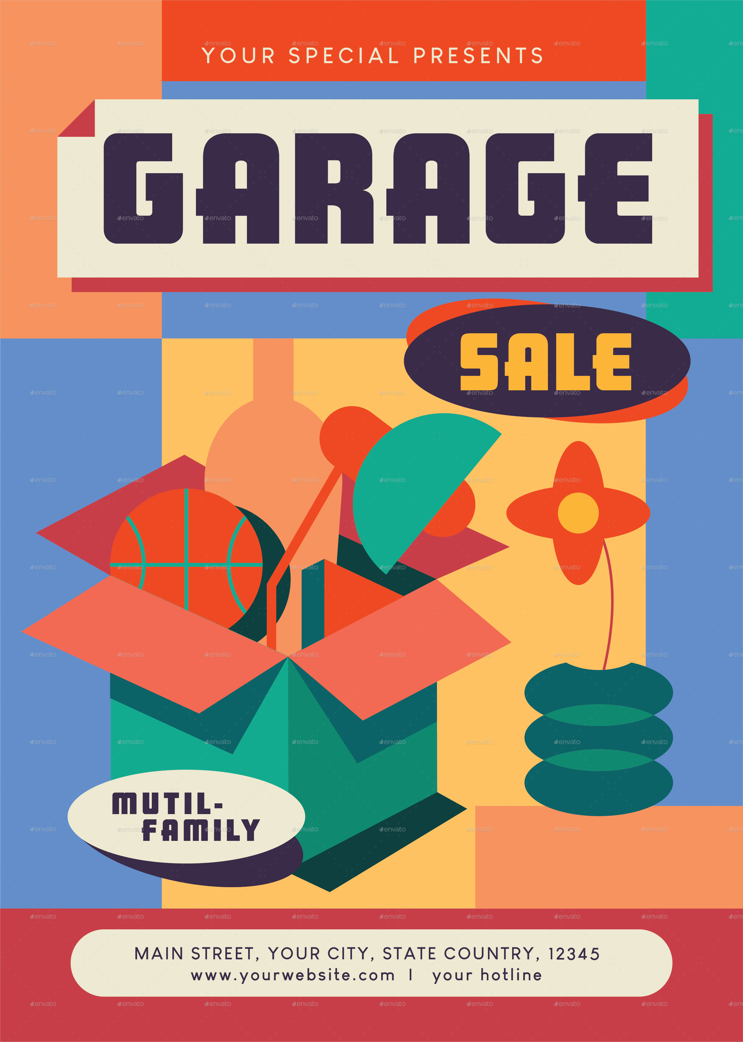 Garage Sale Flyer, Print Templates | GraphicRiver