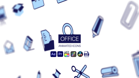 Office Animated Icons, After Effects Project Files | VideoHive