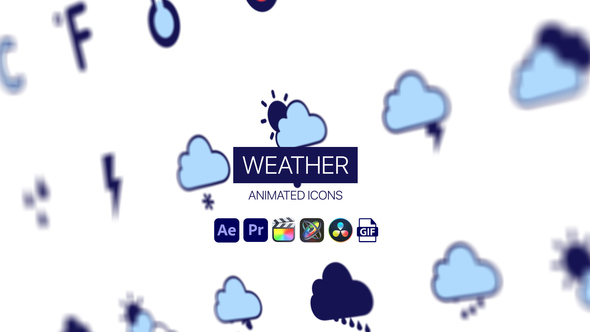 Weather Animated Icons, After Effects Project Files | VideoHive