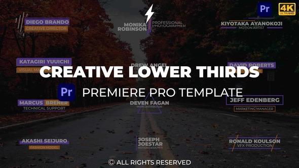 Creative Lower Thirds | Premiere Pro, Premiere Pro Templates | VideoHive