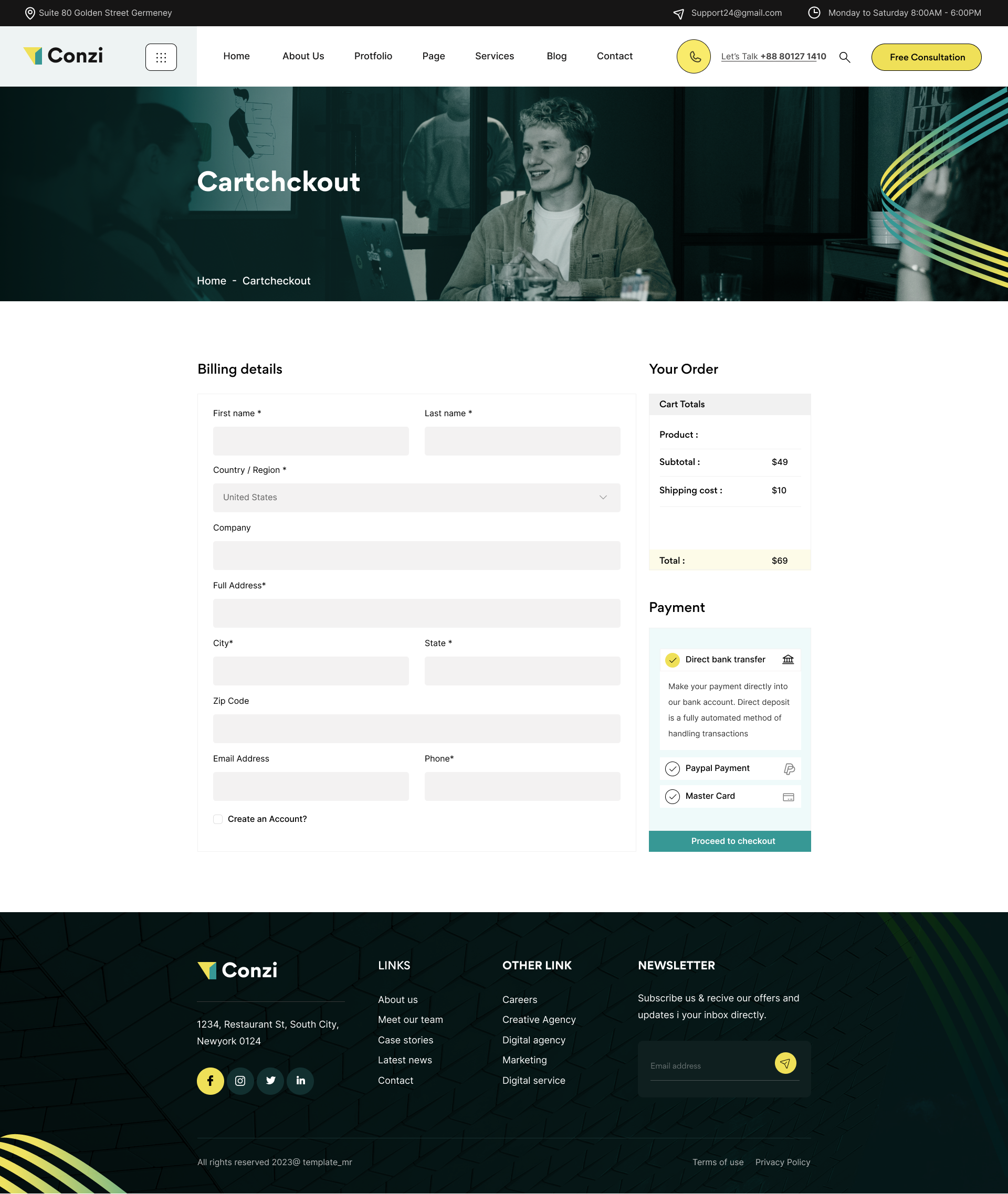 Conzi - Business Consulting Figma Template by template_mr | ThemeForest
