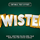 Twister Editable Text Effect, Add-ons | GraphicRiver