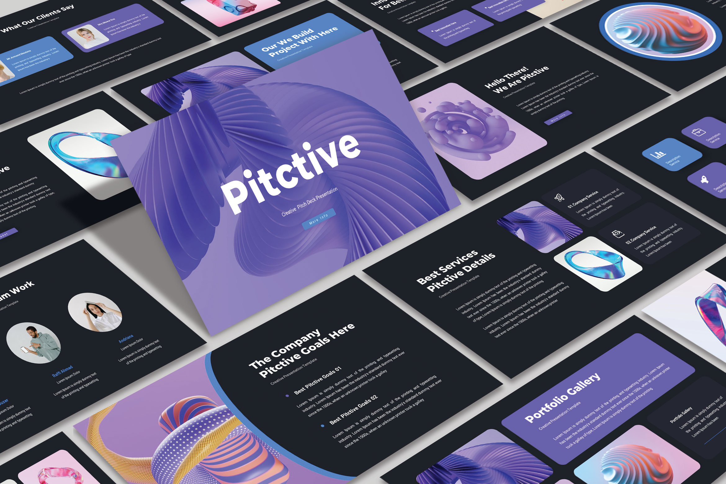 Pitctive - Creative Pitch Deck Keynote, Presentation Templates ...