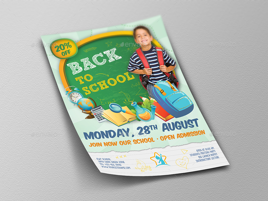 Back To School Flyer Template Vol.2, Print Templates | GraphicRiver
