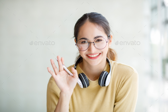 Portrait of a beautiful, young and intelligent-looking Indian Asian ...