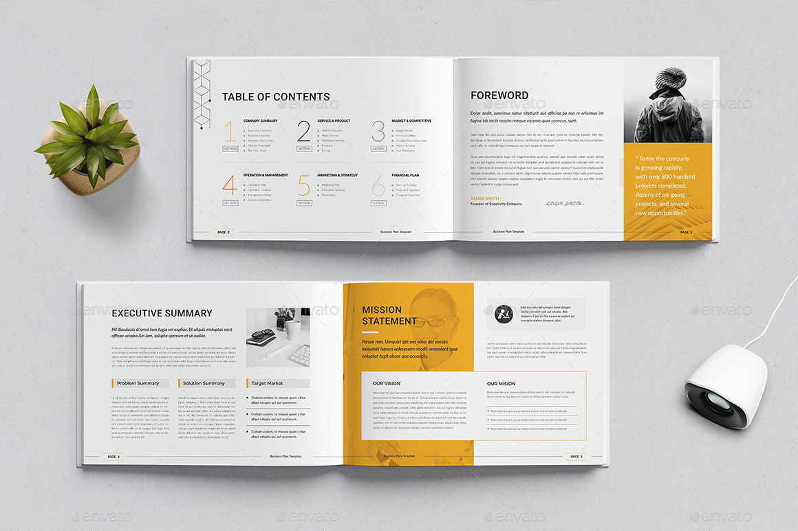 A4 Landscape - Company Brochure, Print Templates | GraphicRiver