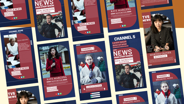News Reporter Stories, Premiere Pro Templates | VideoHive