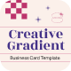 Creative Gradient Business Card Template, Print Templates | GraphicRiver