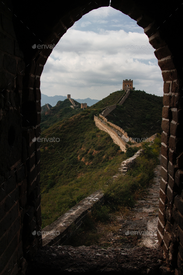 Great Wall of China, one of the seven wonders of the world Stock Photo ...