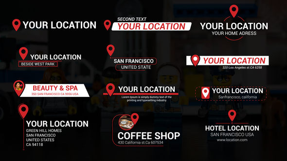 Location Titles, Premiere Pro Templates | VideoHive
