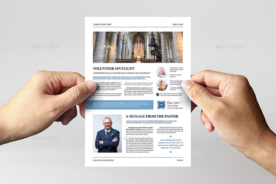 Church Newsletter Template, Print Templates | GraphicRiver