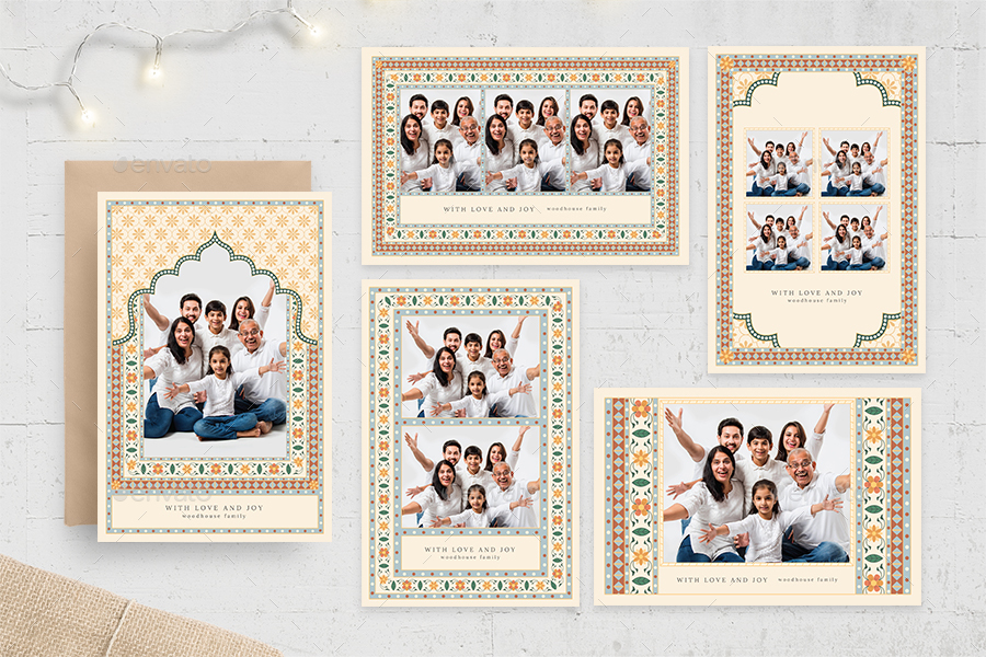 Indian Photo Card Template Set, Print Templates | GraphicRiver