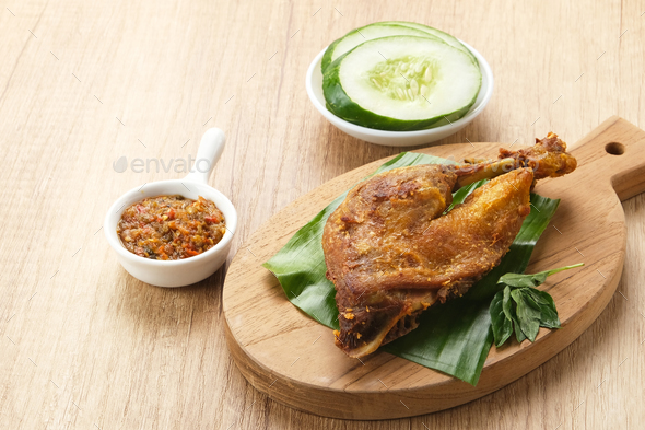 Bebek Goreng, Indonesian food Stock Photo by tyasindayanti | PhotoDune