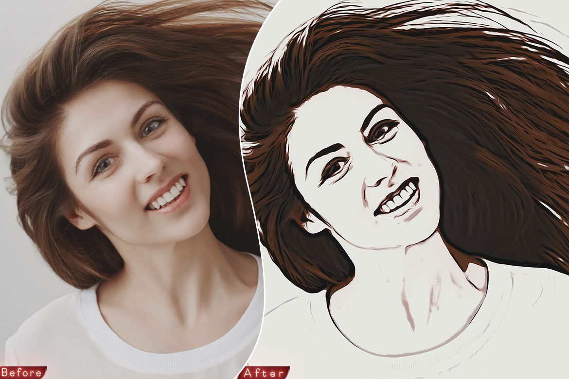 Vector Art Photo Effect Template PSD, Add-ons | GraphicRiver