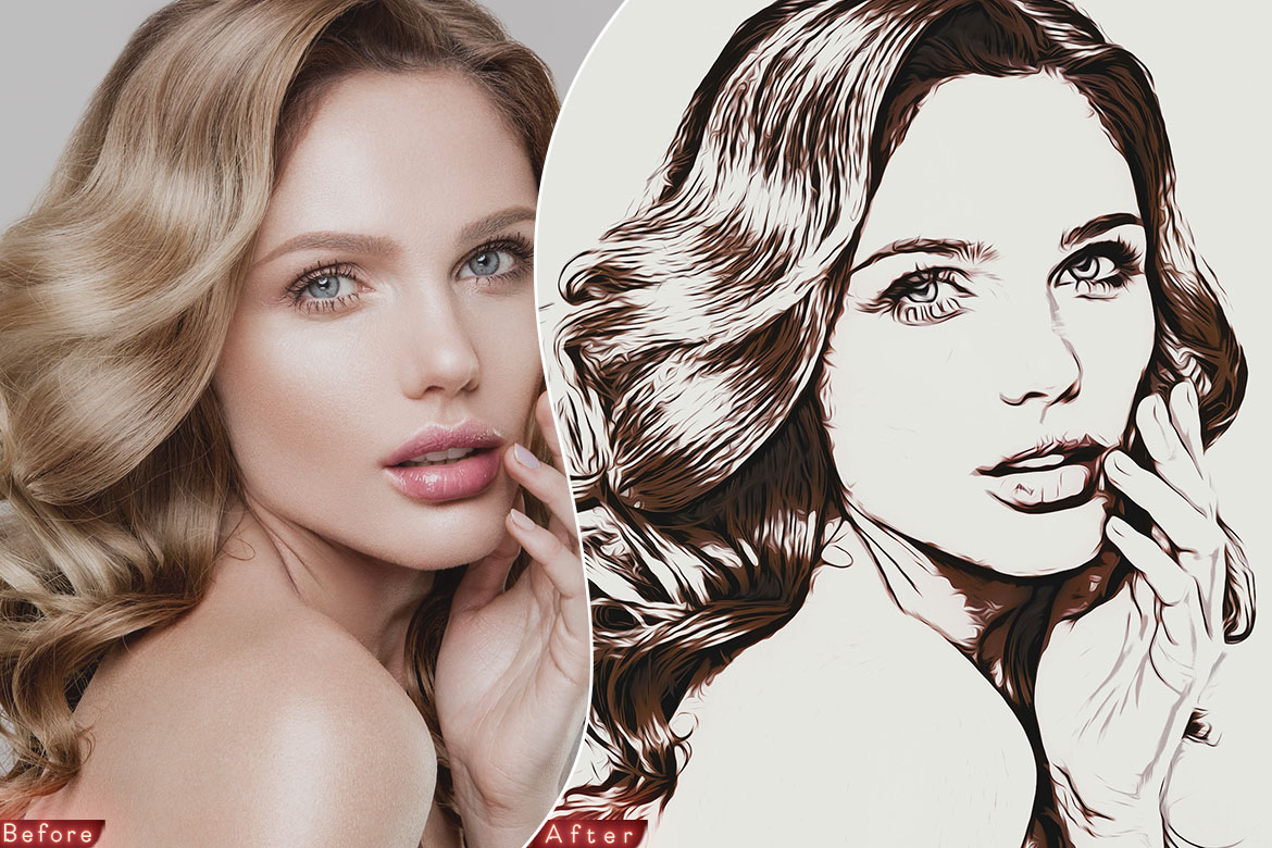 Vector Art Photo Effect Template PSD, Add-ons | GraphicRiver