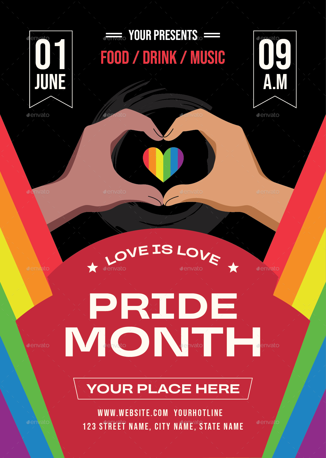 Pride Month Flyer, Print Templates | GraphicRiver