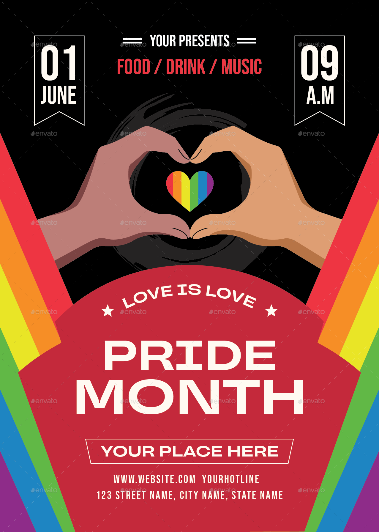 Pride Month Flyer, Print Templates | GraphicRiver