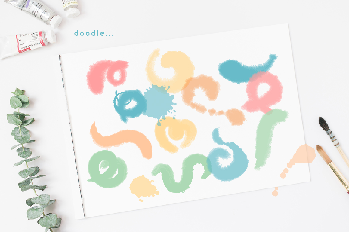 Fluffy Brushes for Adobe Illustrator, Add-ons | GraphicRiver