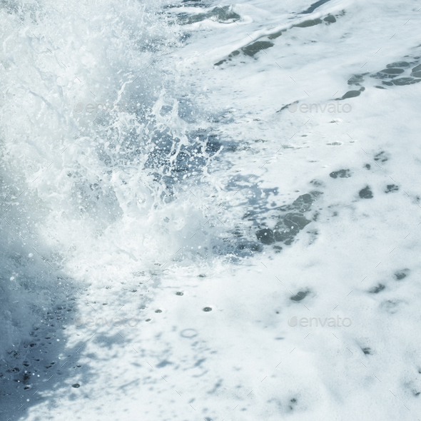 Sea foam, ocean waves, bubbling water texture background. Stock Photo ...