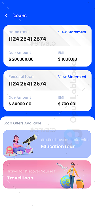 Online Banking App UI Kit| Wallet App UI Kit| Net Banking App UI Kit ...