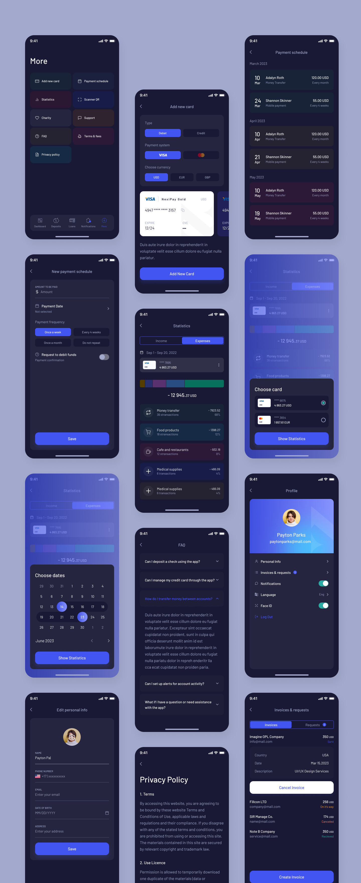 Nexipay - Banking Mobile App Figma UI Template by PixelWhiz | ThemeForest
