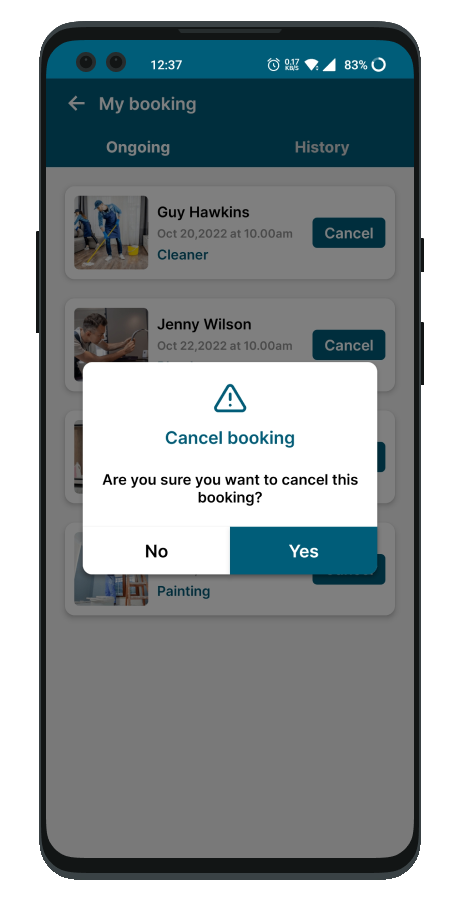 Home Service Finder App Template in React Native | HelpingHand | Multi ...