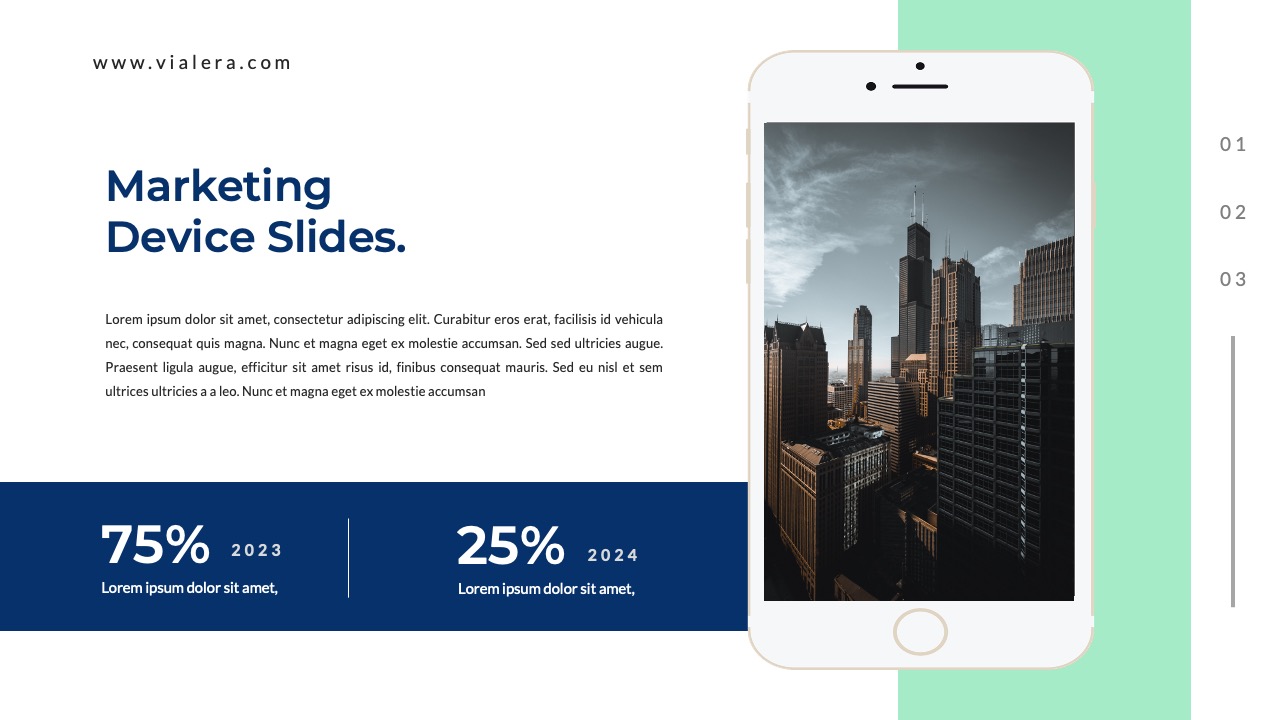 VIALERA – Marketing Business Keynote Template, Presentation Templates