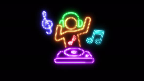 Dj Neon Sign, Motion Graphics | VideoHive