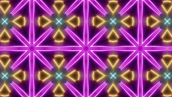 Multi Colored Light Beam Kaleidoscope Vj Background Loop 4K 14, Motion ...
